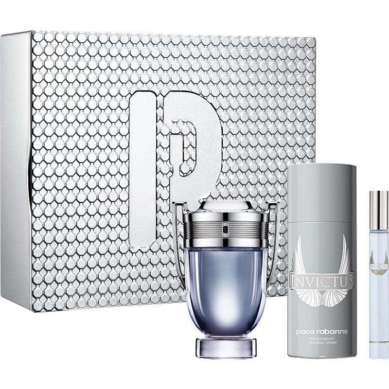 Buy Rabanne Invictus Eau de Toilette 100ml + 150ml Deodorant Spray ...